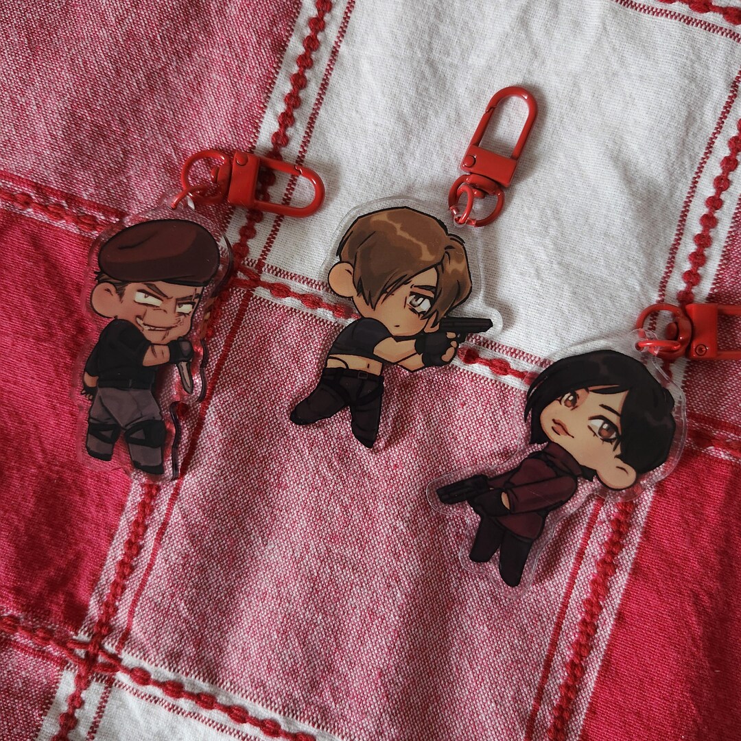 Resident Evil 4 Remake (RE4R) Keychains (with Double-sided/different ...