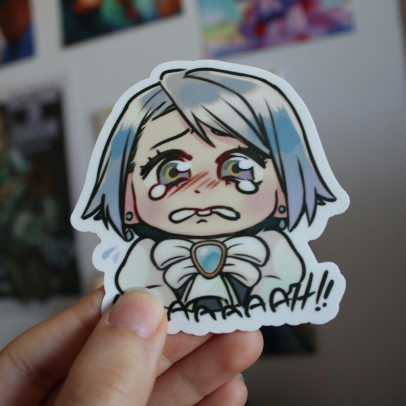 Crying Franziska Von Karma Ace Attorney Sticker - Etsy