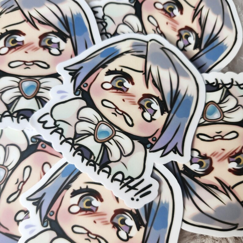 Crying Franziska Von Karma Ace Attorney Sticker - Etsy
