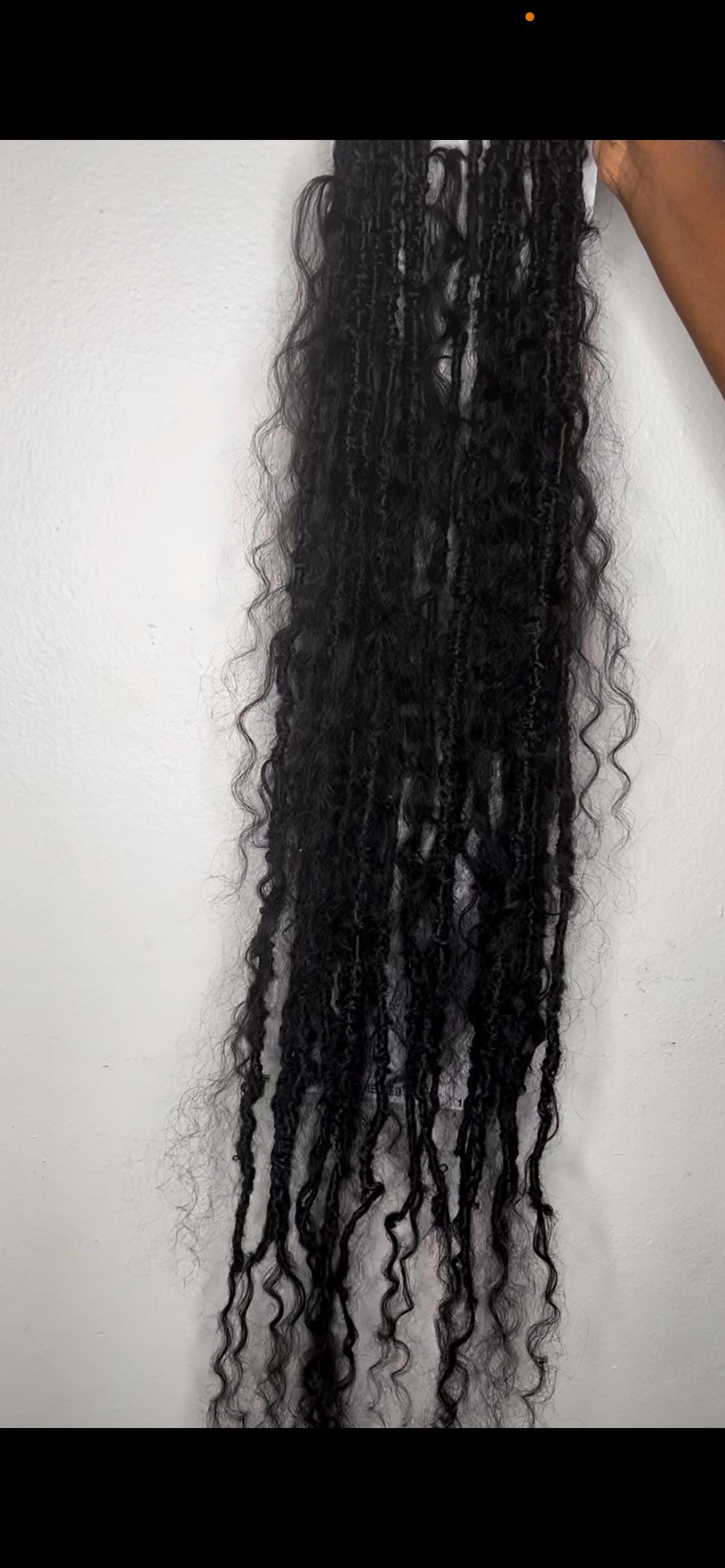 Boho Locs Distressed Boho Locs Bohemian Locs With 100% Human Hair - Etsy