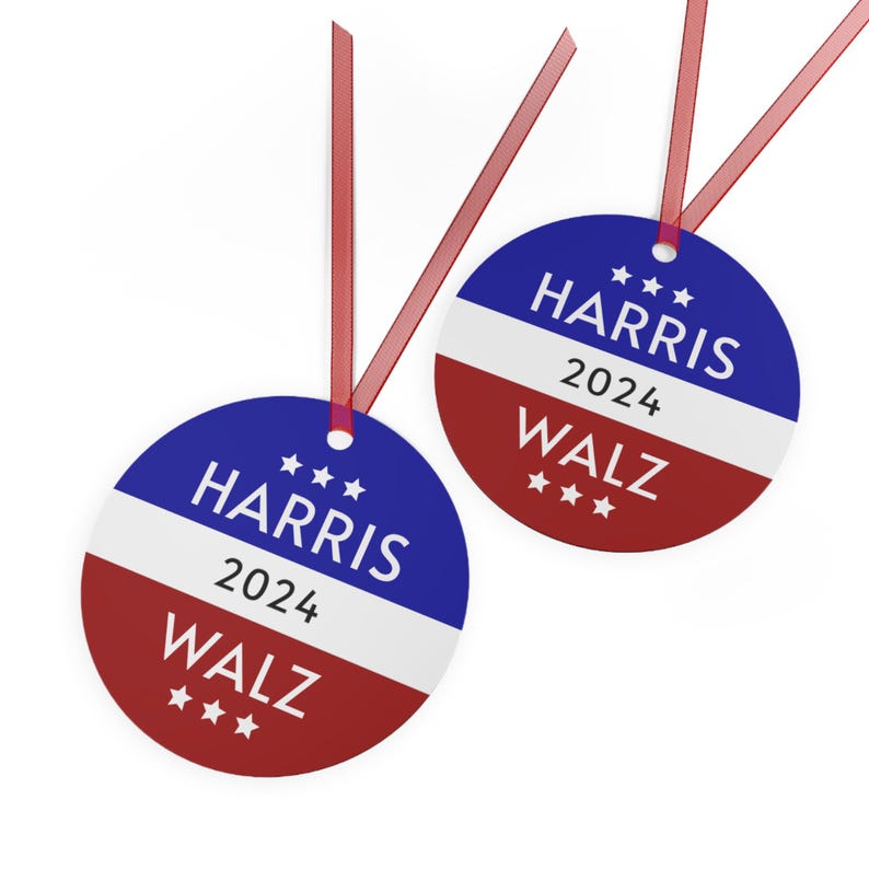 Harris Walz 2024 Ornament, Kamala Harris Tim Walz Decor, President ...
