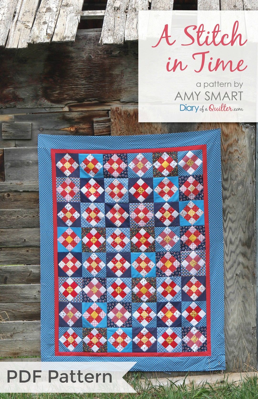 A Stitch in Time - Quilt Pattern - PDF Version - Etsy