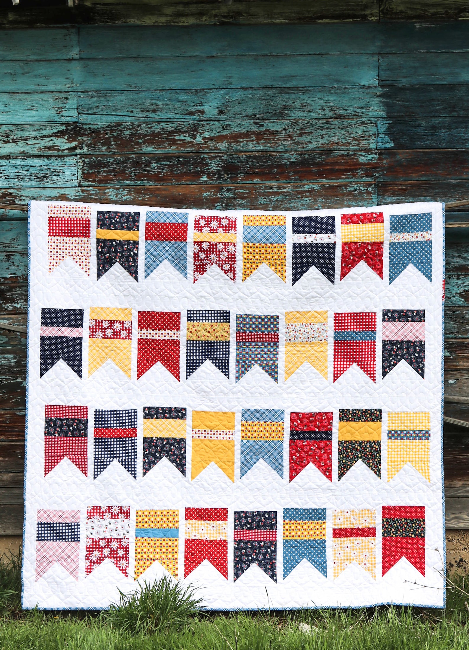 Summer Bunting Quilt Pattern PDF | Etsy