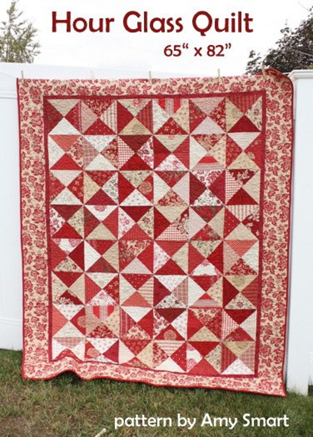 PATTERN - Hour Glass Block Quilt - Etsy