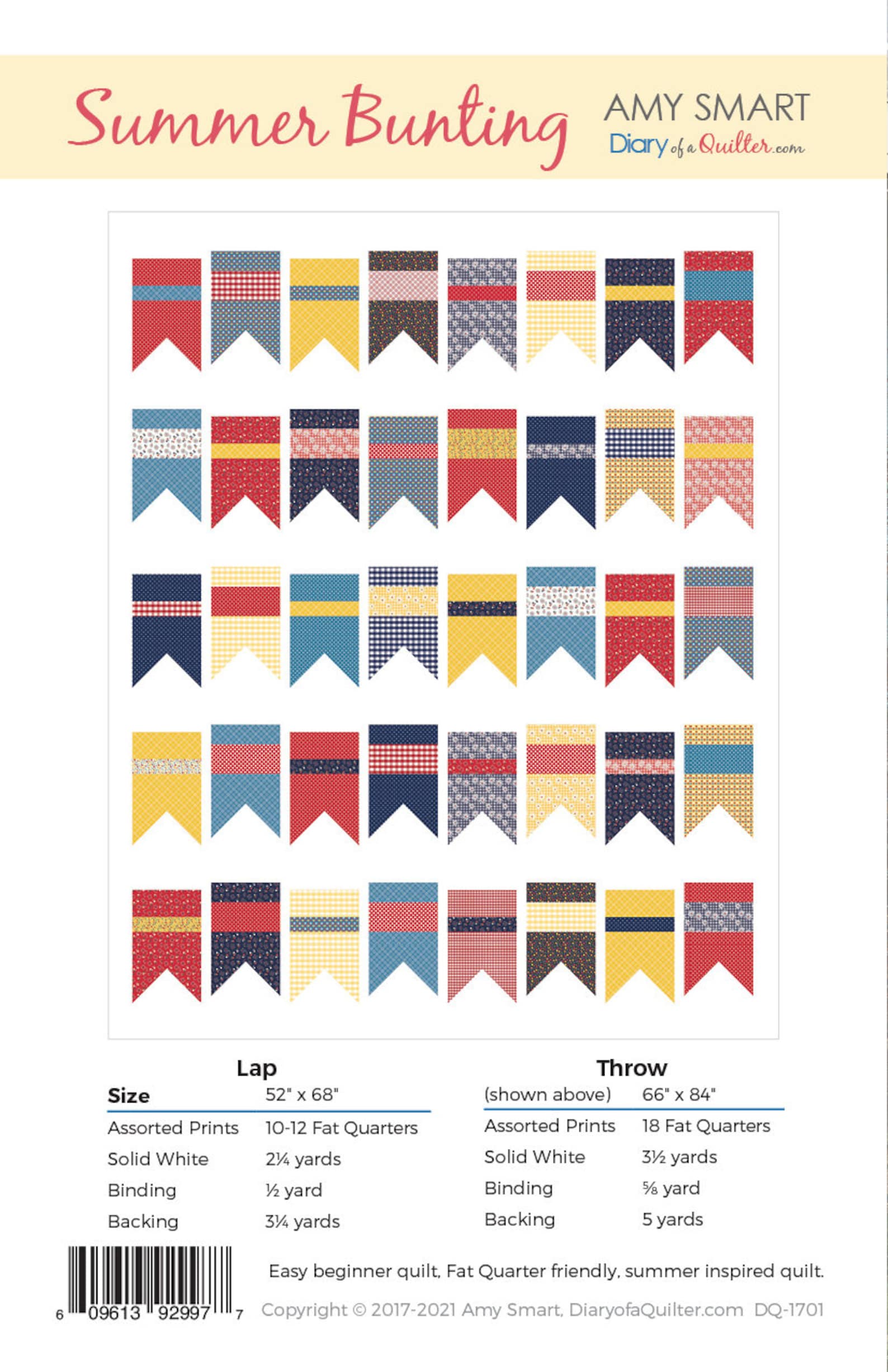 Summer Bunting Quilt Pattern PDF | Etsy