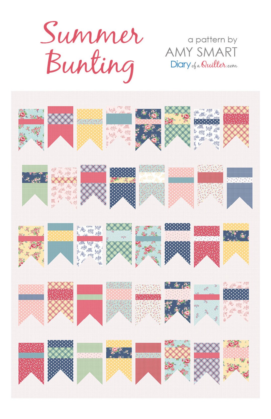 Summer Bunting Quilt Pattern - PDF - Etsy