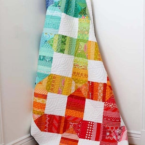 Scrap Happy Rainbow Connection Quilt PATTERN PDF - Etsy