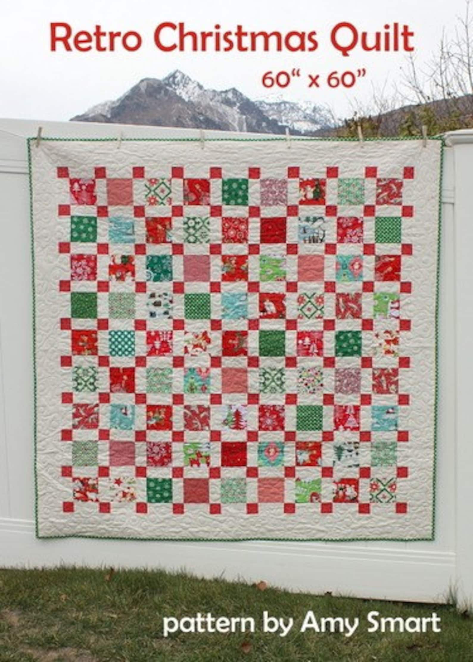 PATTERN - Retro Christmas Quilt Pattern - Etsy