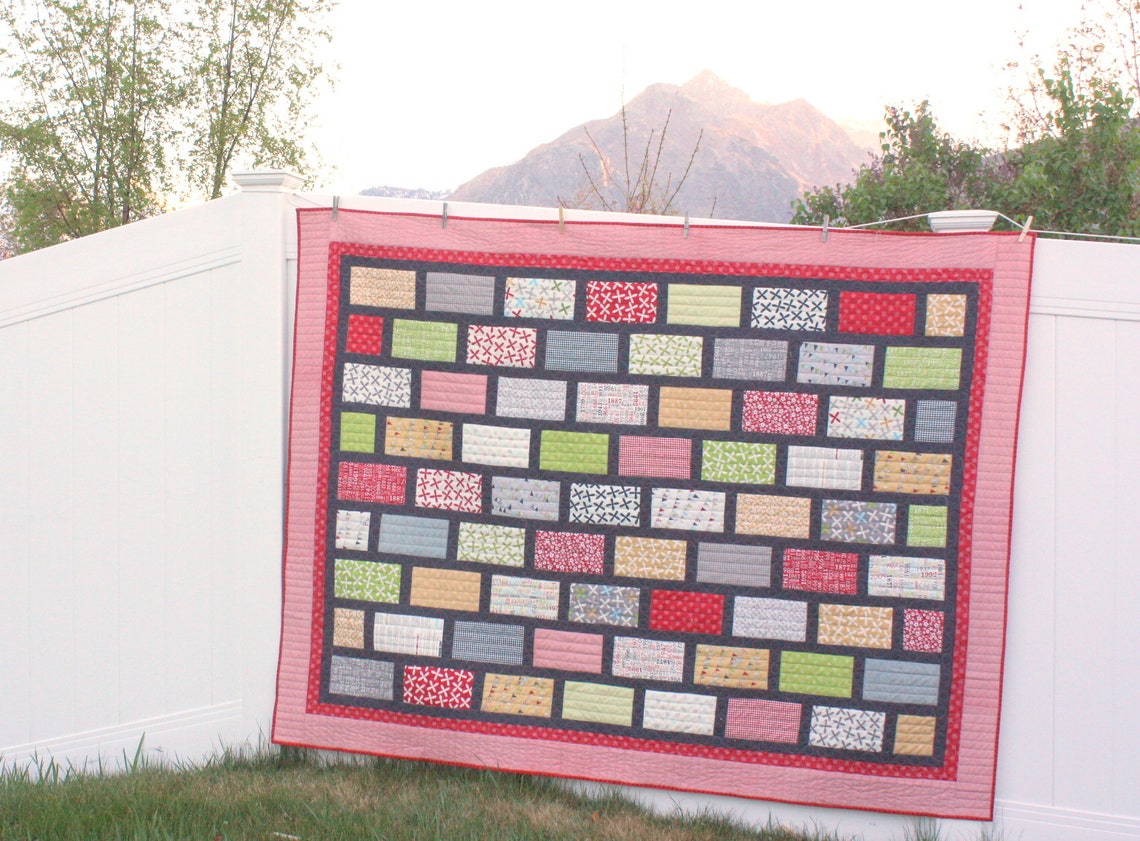 Brickyard - QUILT PATTERN - Etsy