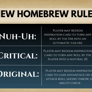 DND Inspiration Cards | Dnd Inspiration Tokens | Dungeon Master Assets ...