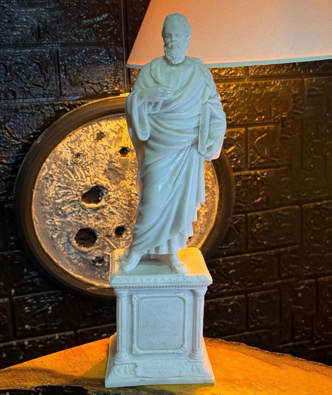 Philosophical Decorative Sculpture - Socrates Figure, Artistic Design ...