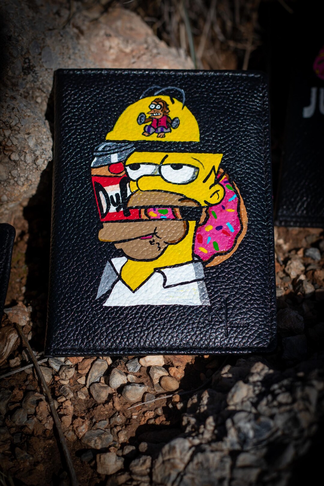 Hand Painted Wallet Homer Simpson - Etsy