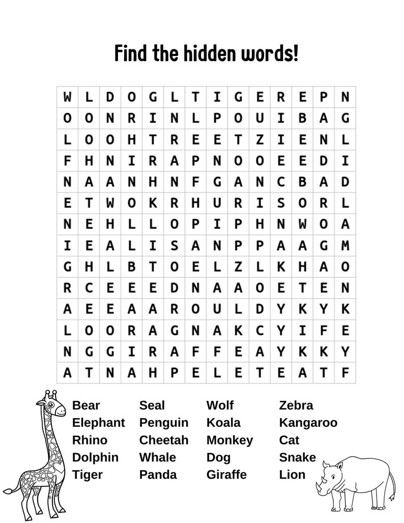 Coloring Pages, Drawing Pages, Kids Coloring Book, Word Search Sheets ...