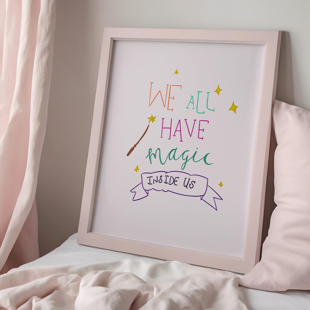 Harry Potter Quote Art Print | Enchanting Wall Decor for Potterhead's ...
