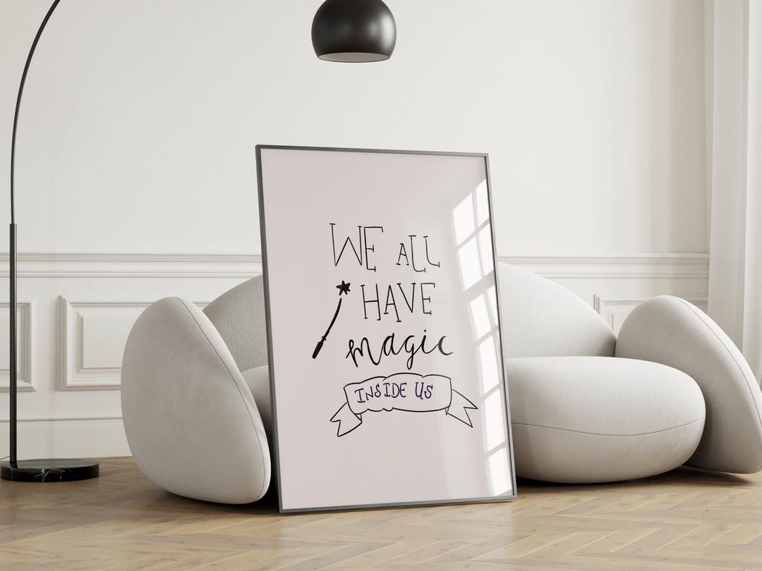 Harry Potter Quote Art Print | Enchanting Wall Decor for Potterhead's ...