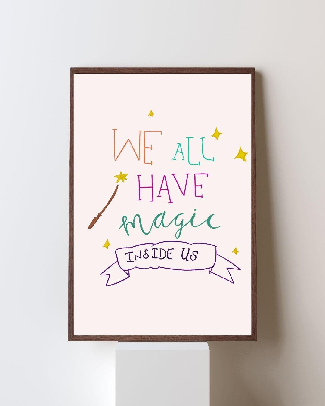 Harry Potter Quote Art Print Enchanting Wall Decor for Potterhead's and ...