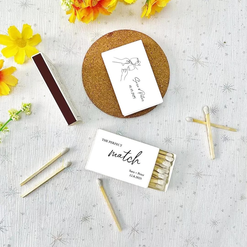 Bulk Wedding Custom Matches, Custom Wedding Favors, Wedding Matchboxes ...