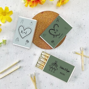 Bulk Wedding Custom Matches, Custom Wedding Favors, Wedding Matchboxes ...