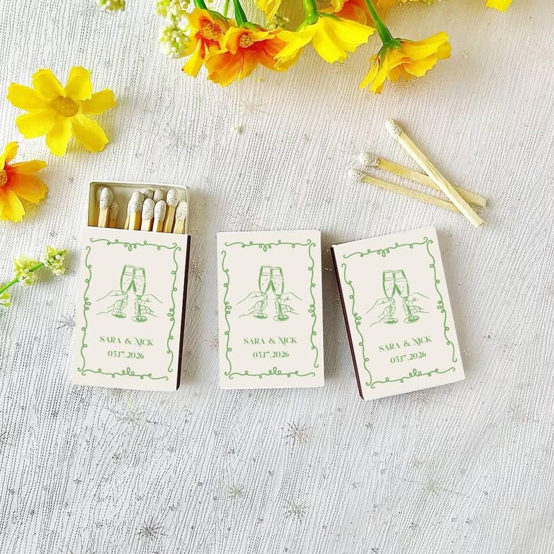 Personalized Wedding Matchboxes, Wedding Matchboxes, Custom Wedding ...