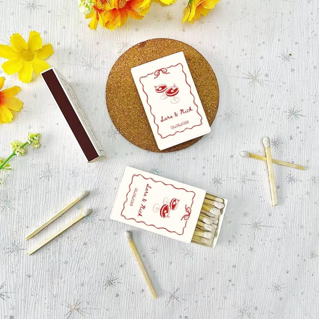 Custom Wedding Match Box, Wedding Matches, Personalized Matchbooks ...