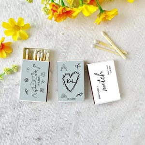 Bulk Custom Matchboxes, Custom Sketch Match Box, Custom Matchbook Art ...