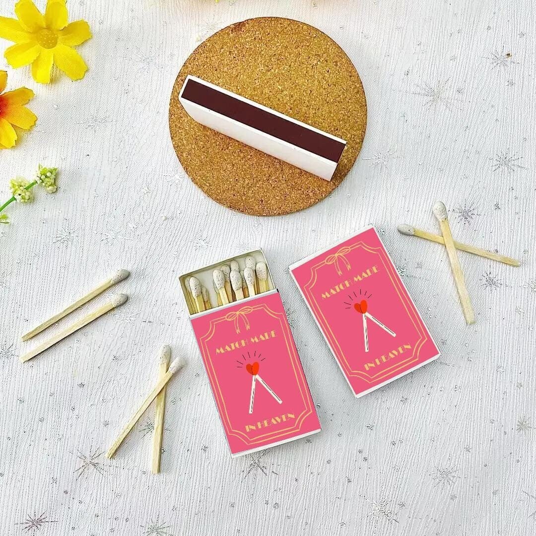 Custom Match Boxes for Wedding, Custom Wedding Matchbox, Custom ...