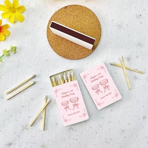 Custom Matchbox for Birthday, Martini Birthday Matchbook, Personalized ...