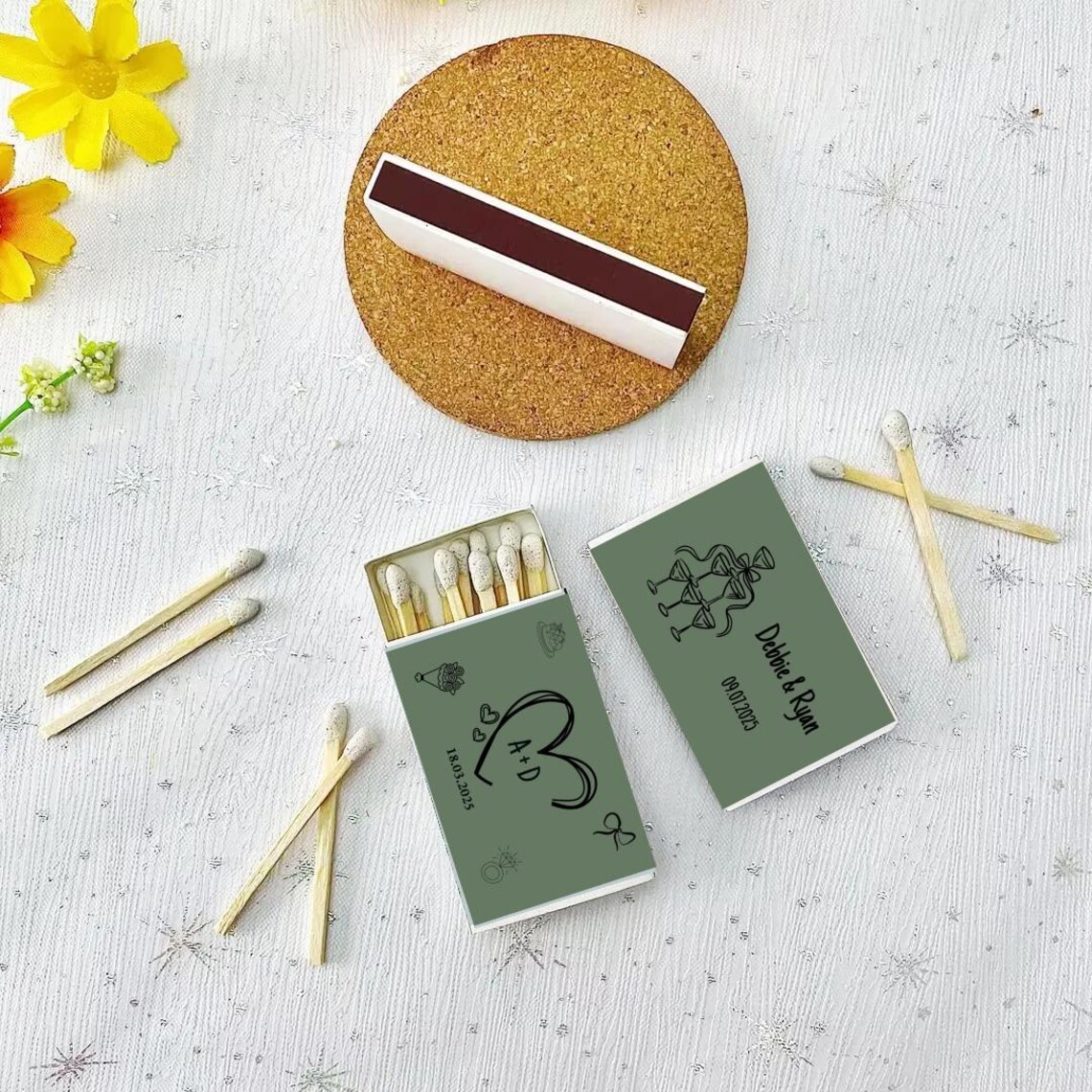 Bulk Wedding Custom Matches, Custom Wedding Favors, Wedding Matchboxes ...