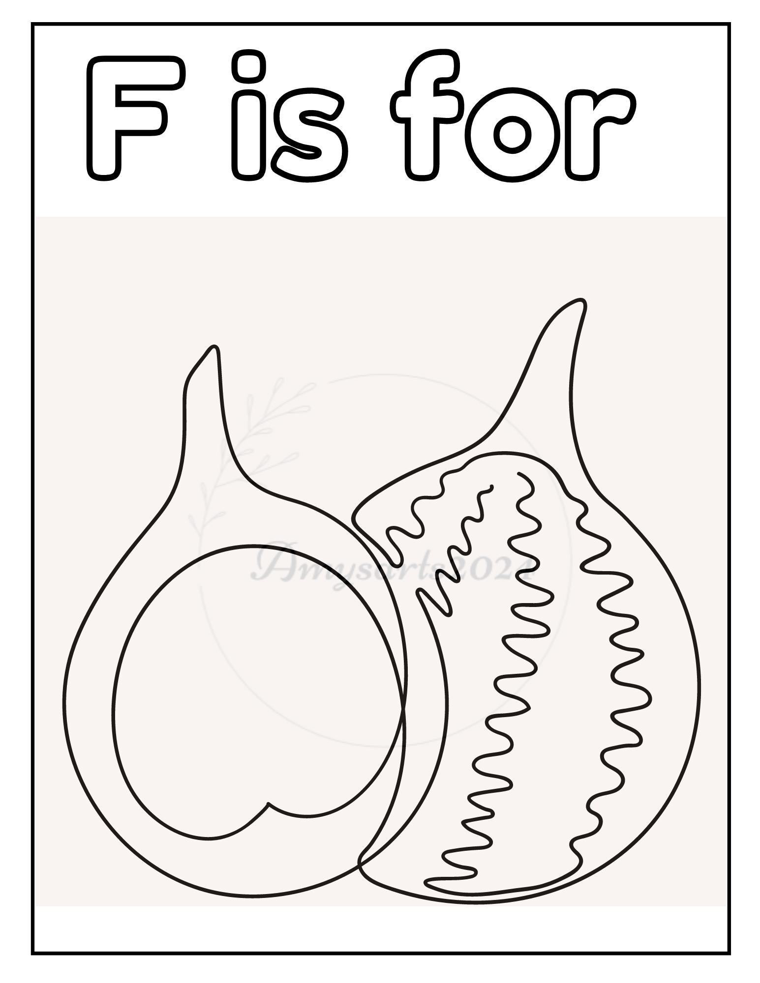 ABC Fruit and Veg Colouring Pages / Teaching / Alphabet / Alphabet ...