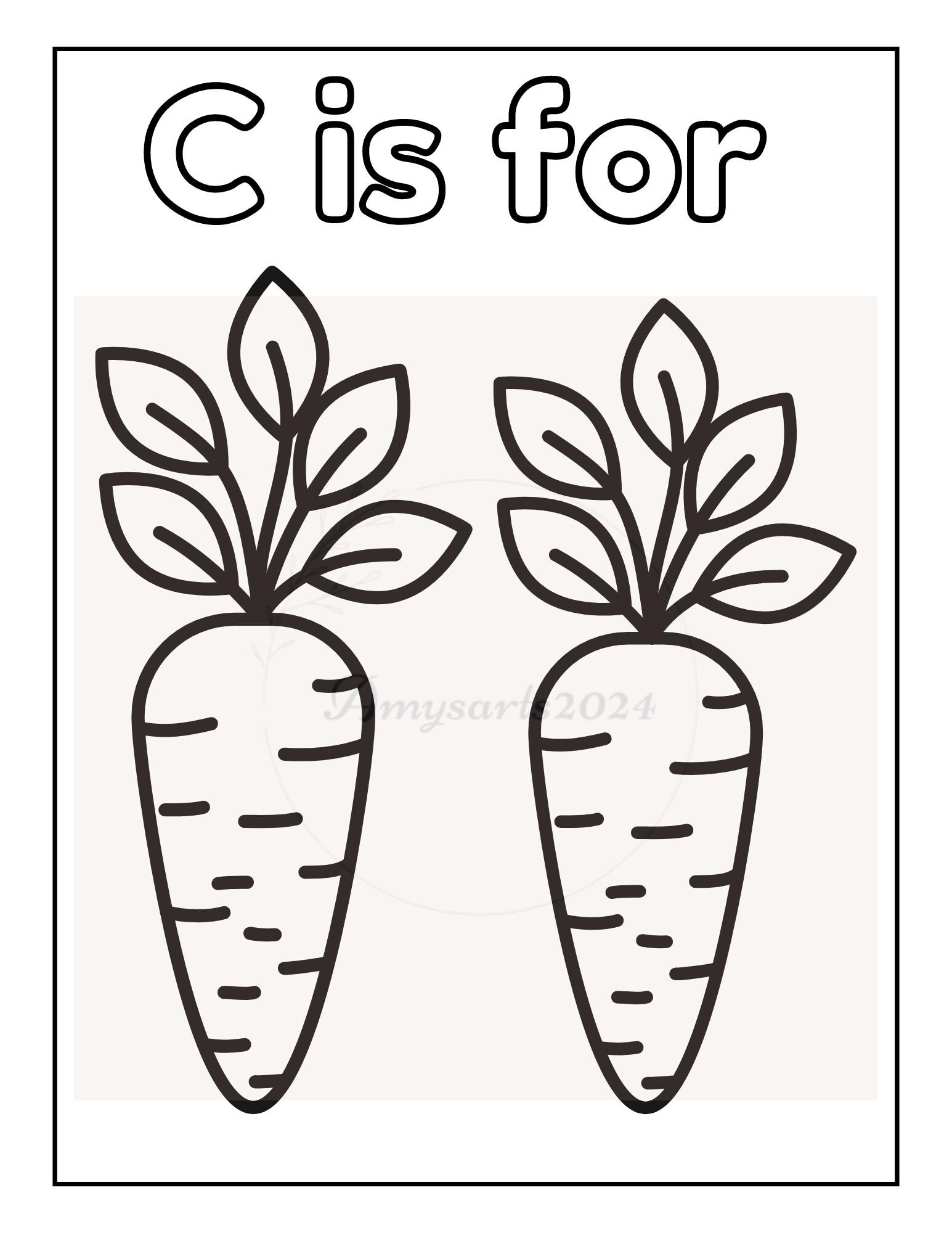 Colouring Page for Toddler, ABC Colouring Page, Alphabet Colouring ...