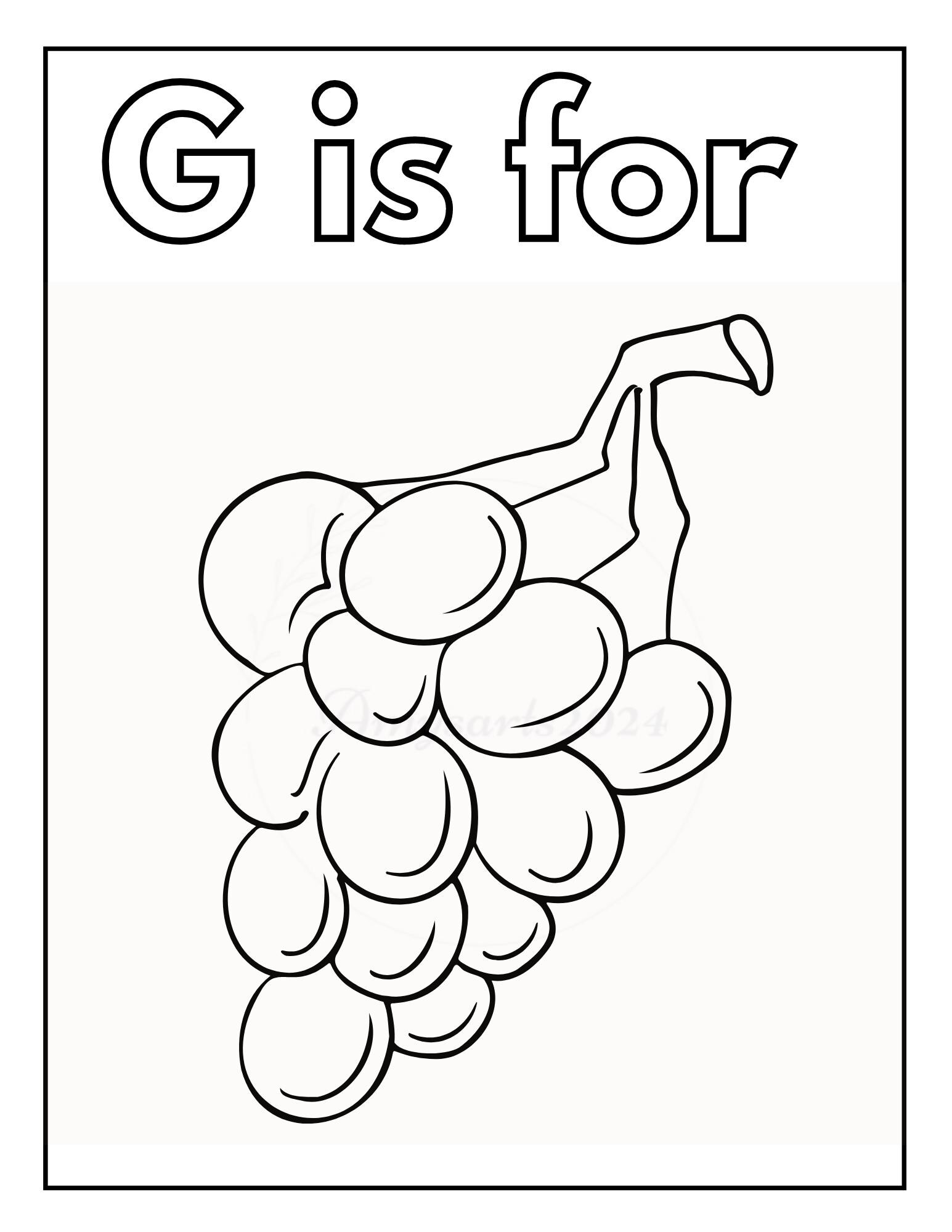 ABC Fruit and Veg Colouring Pages / Teaching / Alphabet / Alphabet ...