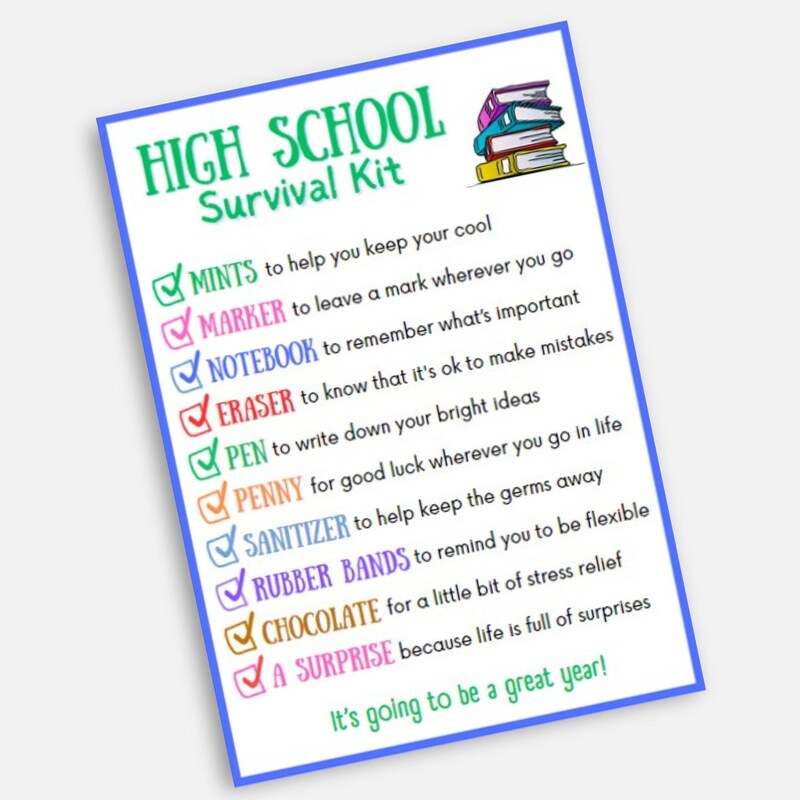 High School Survival Kit - Etsy