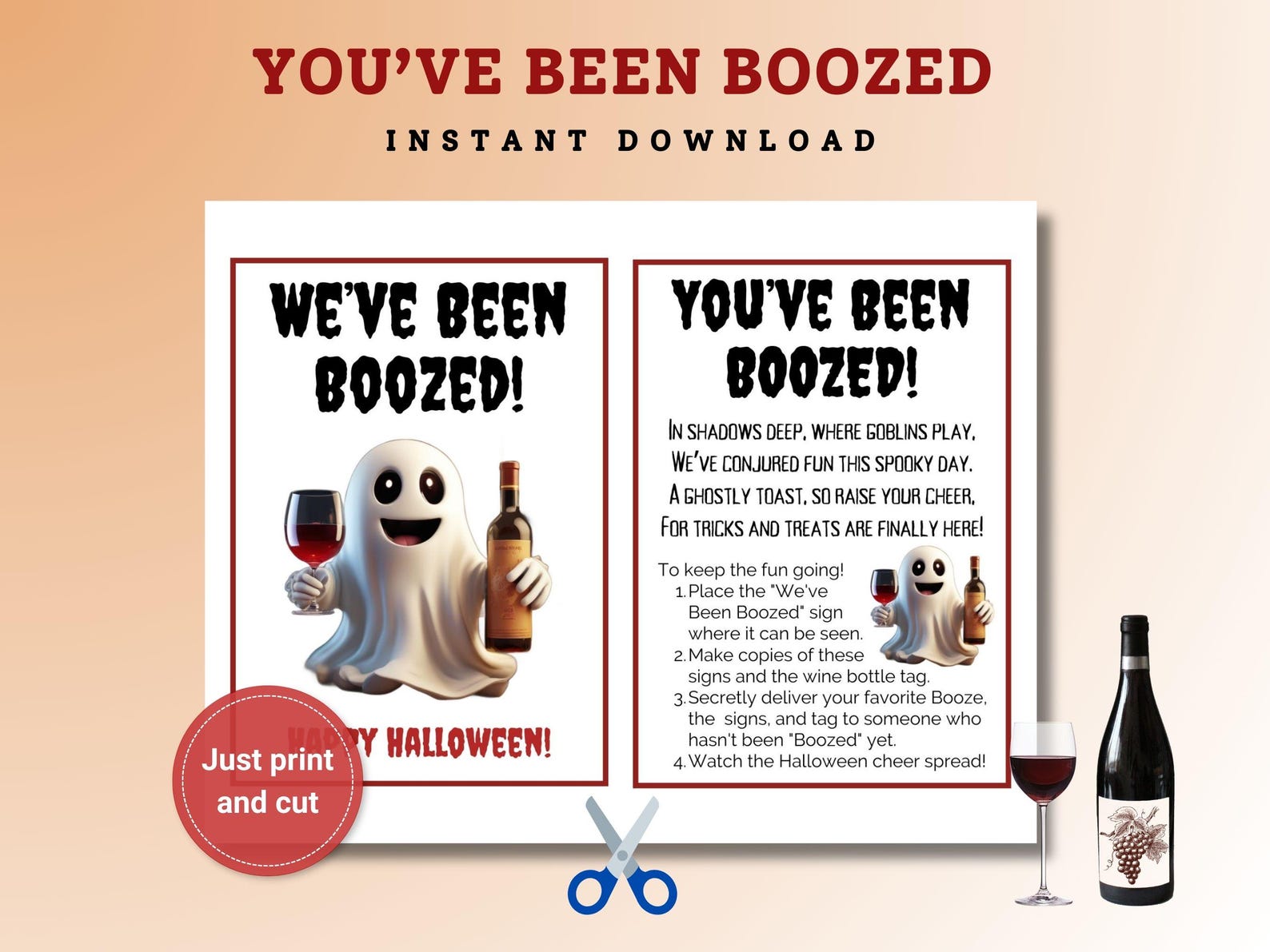 You've Been Boozed Game, We've Been Boozed, Adult Halloween Game ...