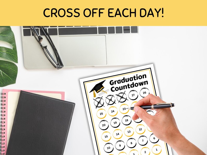 Graduation Countdown Calendar, Graduation Calendar, 2025 Graduation ...
