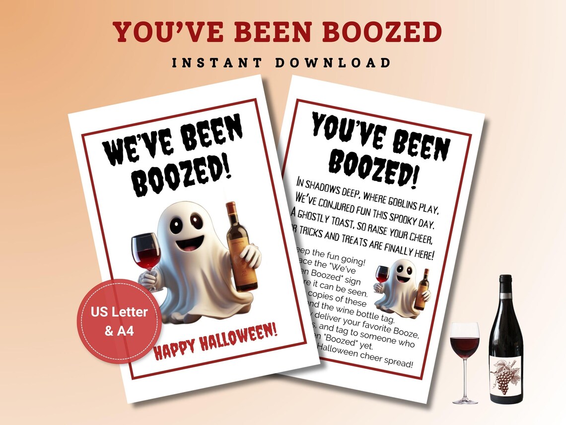 You've Been Boozed Game, We've Been Boozed, Adult Halloween Game ...