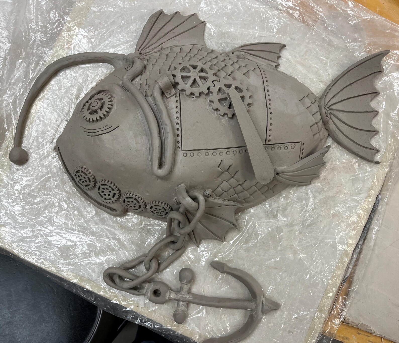 Steampunk Angler Fish Wall Hanging - Etsy