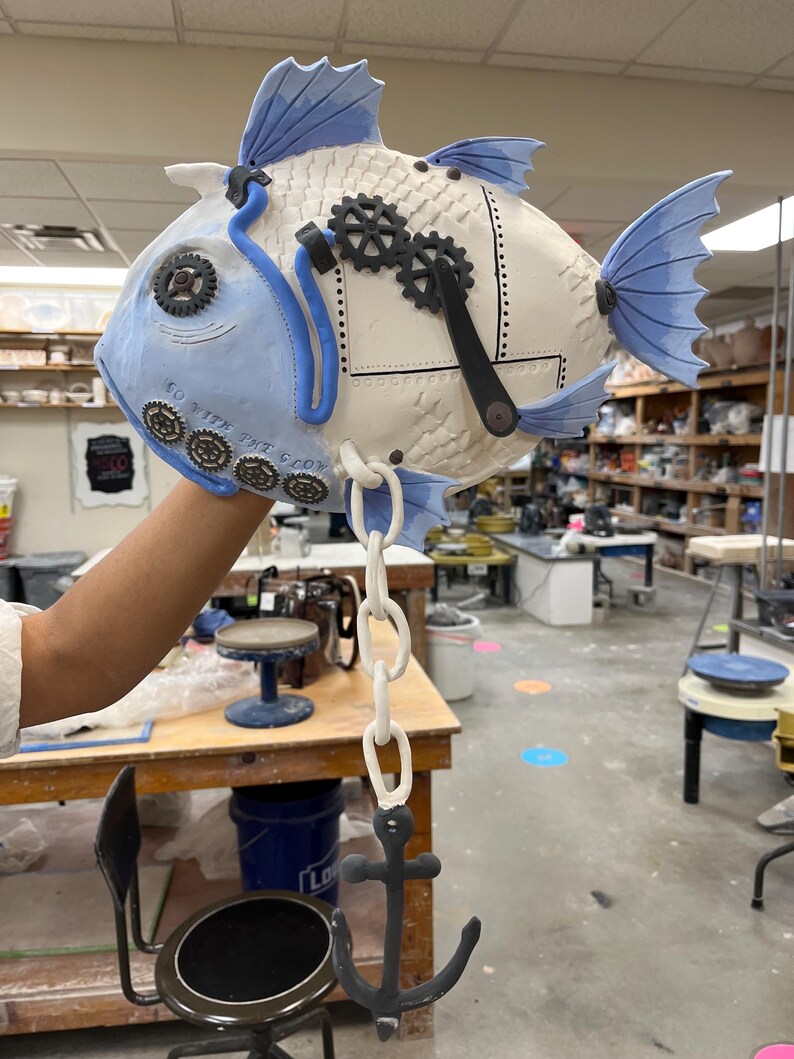 Steampunk Angler Fish Wall Hanging - Etsy