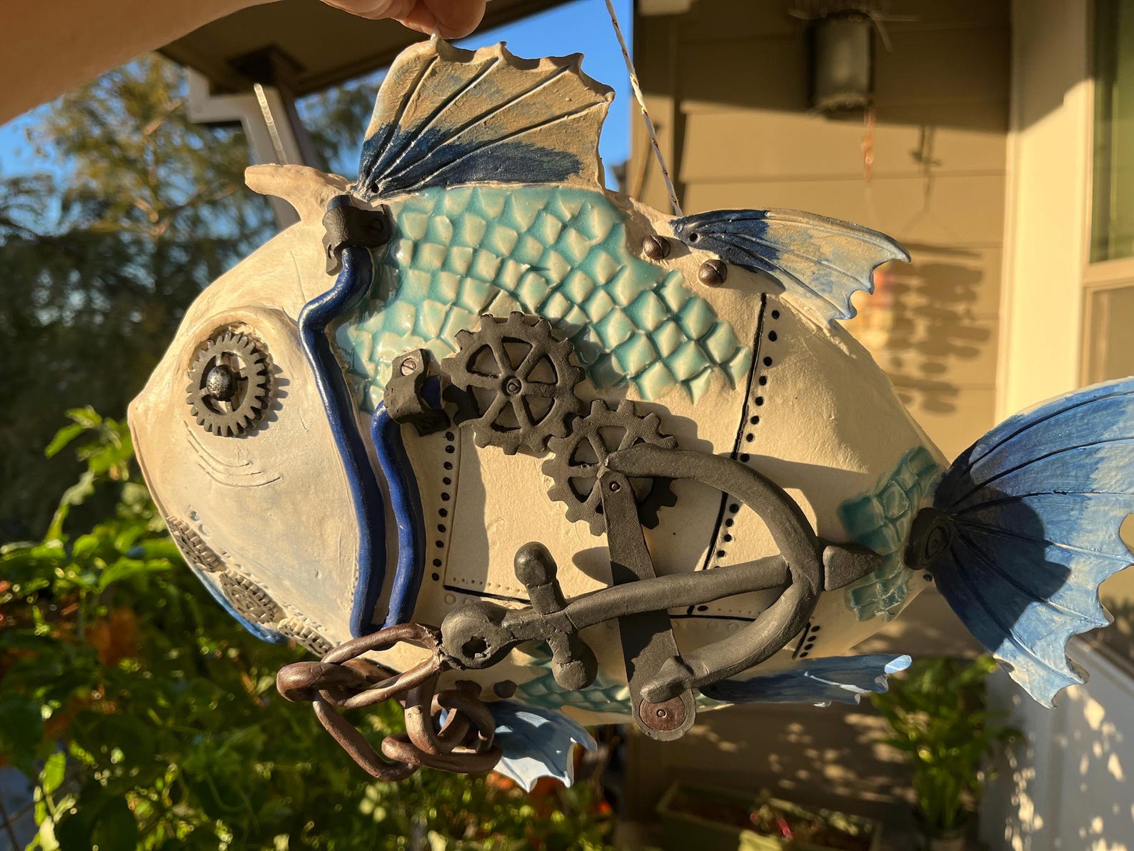 Steampunk Angler Fish Wall Hanging - Etsy