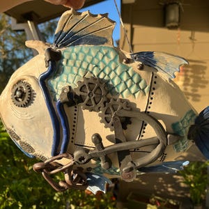Steampunk Angler Fish Wall Hanging - Etsy