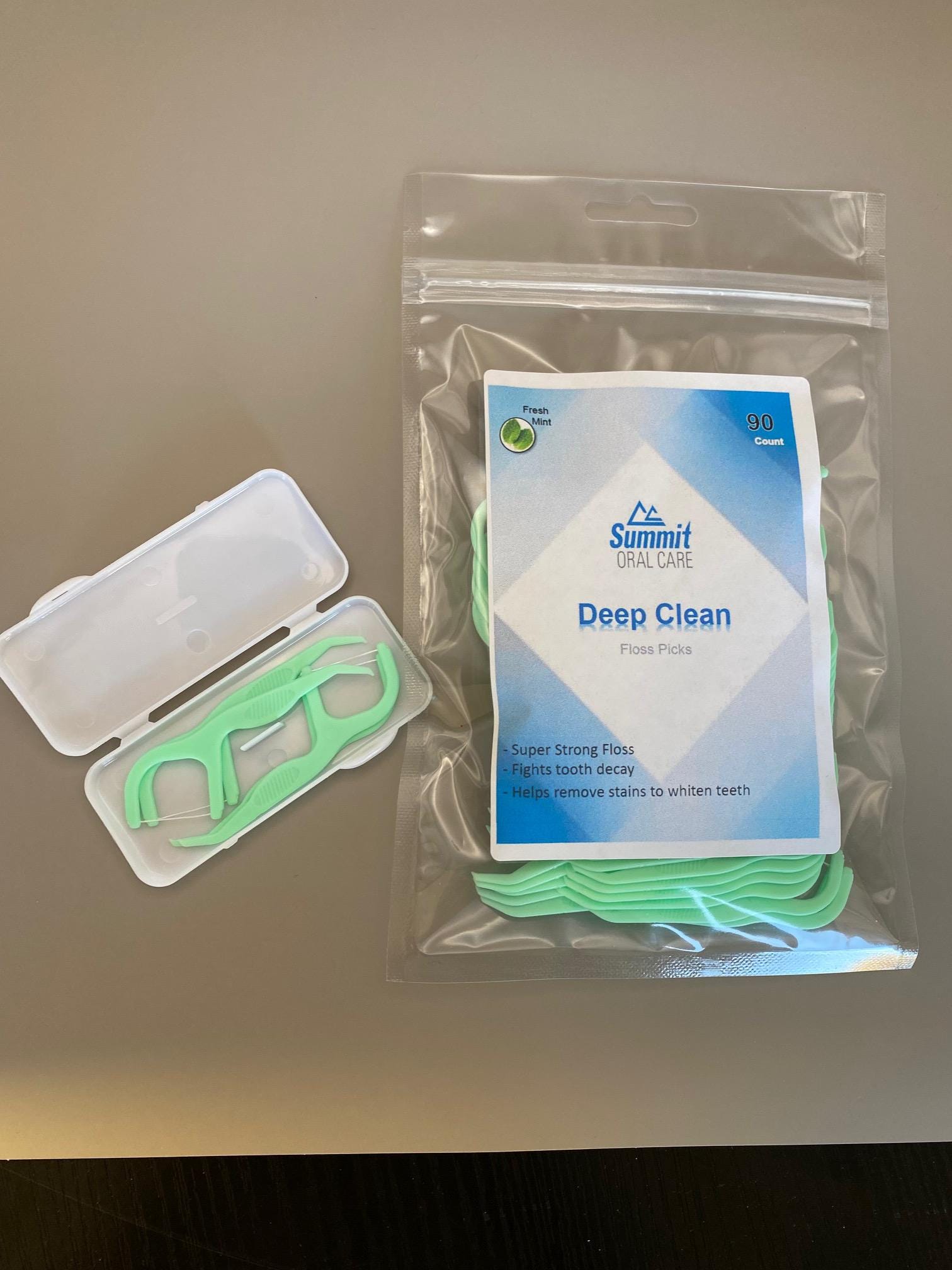 94 Count of Summit Oral Care Deep Clean Floss Picks With Personalized ...