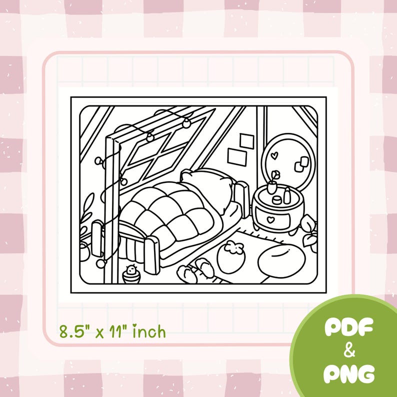 Strawberry Themed Coloring Pages (digital Download) - Illustrated by ...