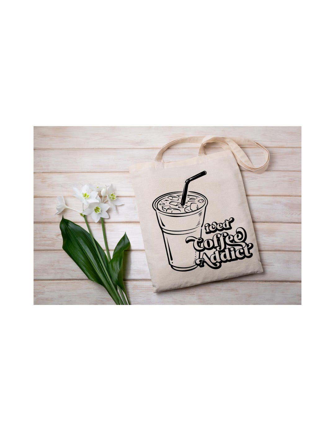Iced Coffee Addict (PNG) - Etsy