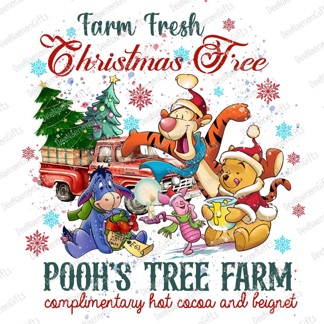 Pooh Fresh Christmas Tree Png, Winnie the Pooh Farm Fresh Png ...