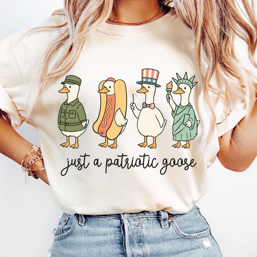 Patriotic Goose PNG, Funny America Duck Clipart, Liberty Costume Goose ...