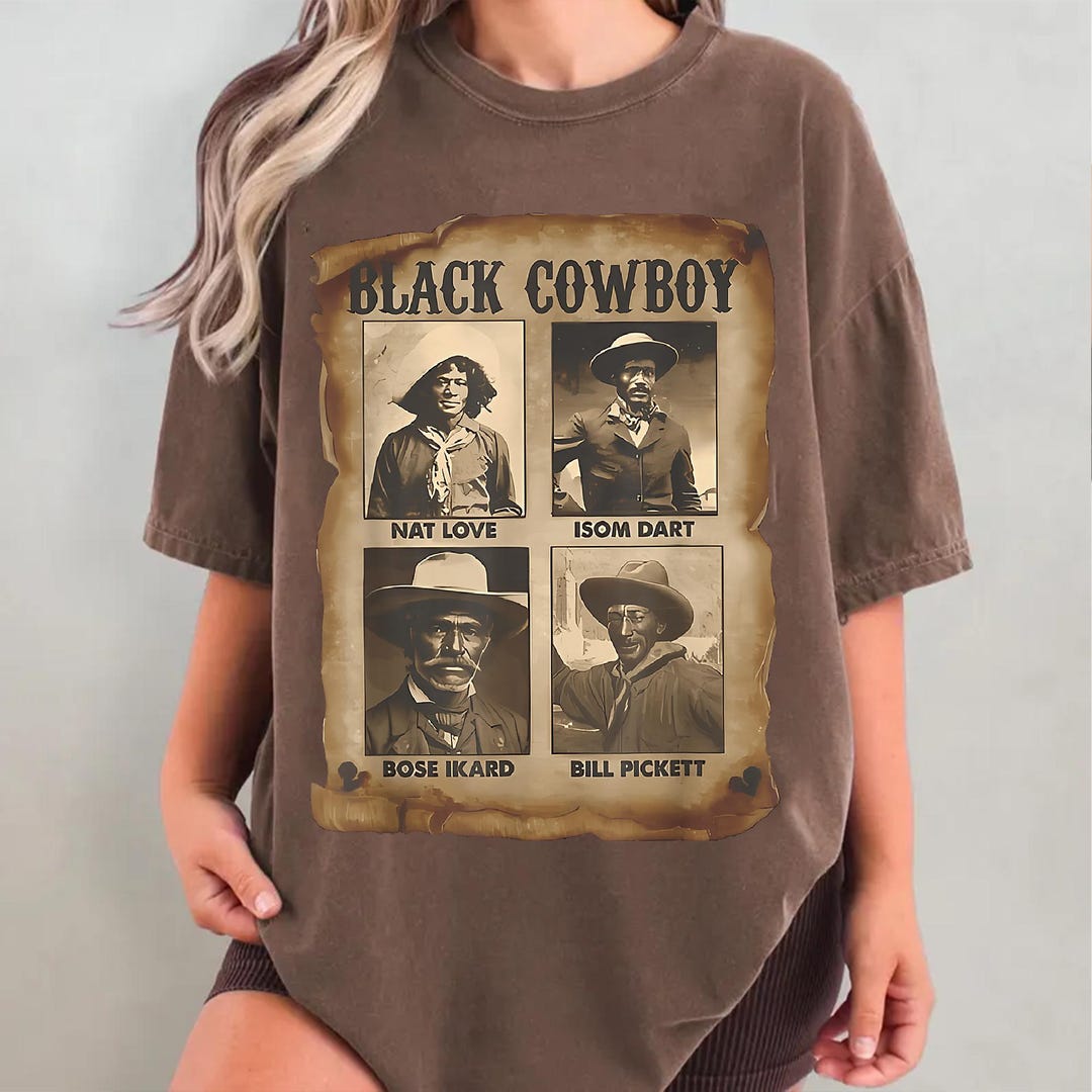 Black Cowboy History PNG, Vintage Western African American Cowboy ...