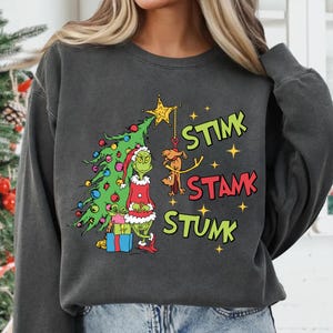 Stink Stank Stunk Green Design Svg, Merry Grinchmas Svg, Funny Greench ...