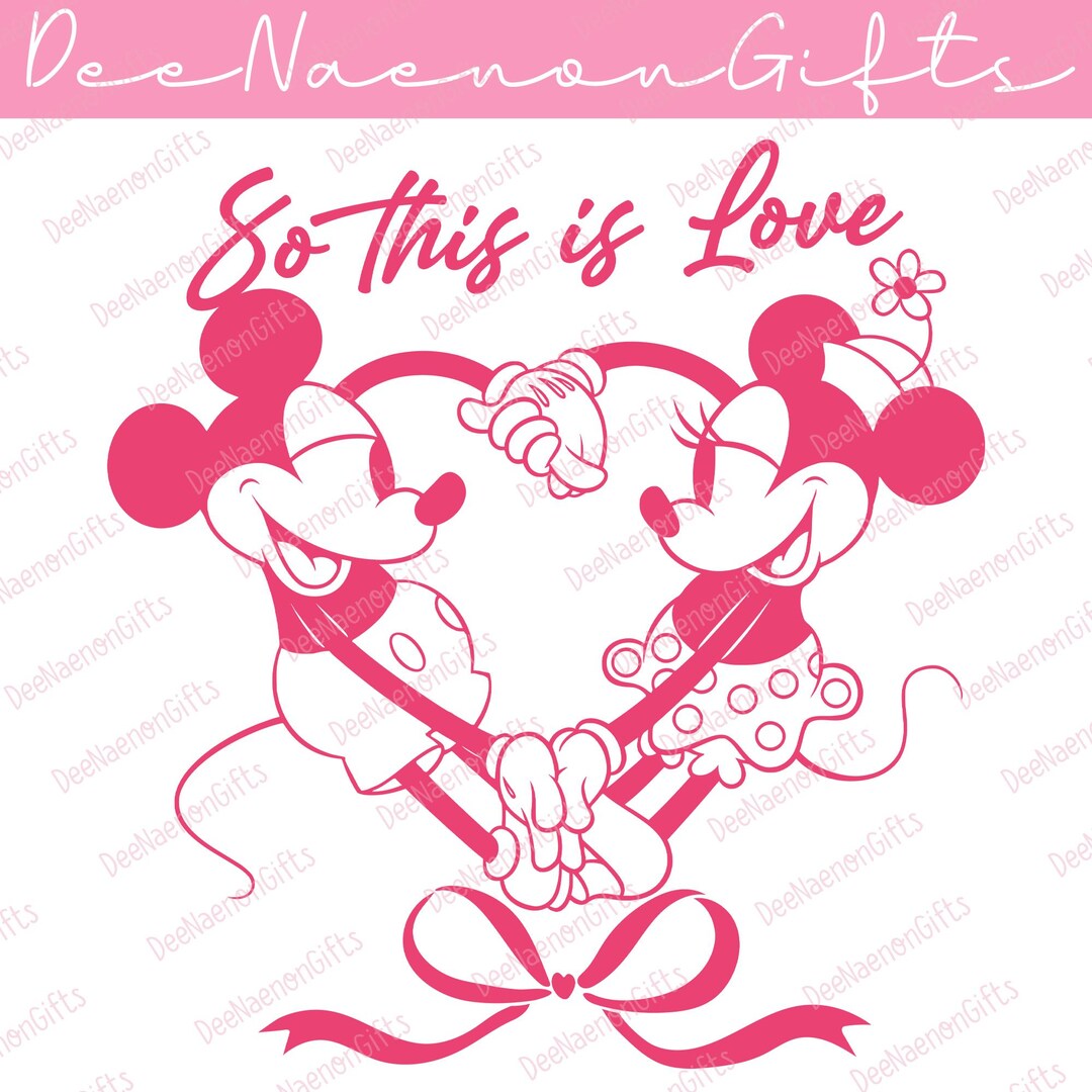 So This is Love Couple Mouse Svg, Magical Valentine Svg, Couple Trip ...