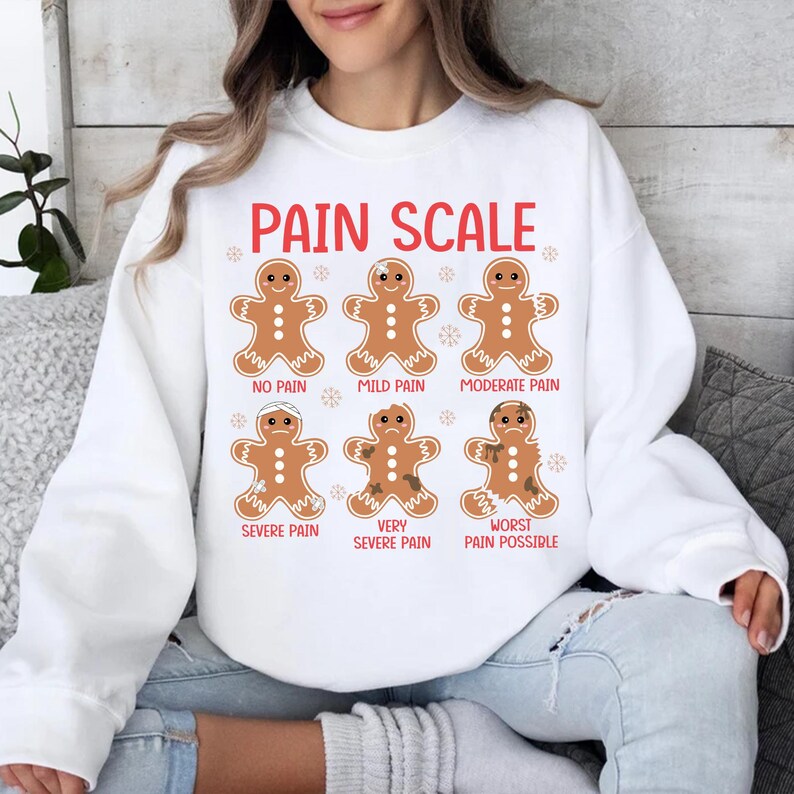 Pain Scale Gingerbread Svg, Nurse Triage and Pain Assessment Svg ...