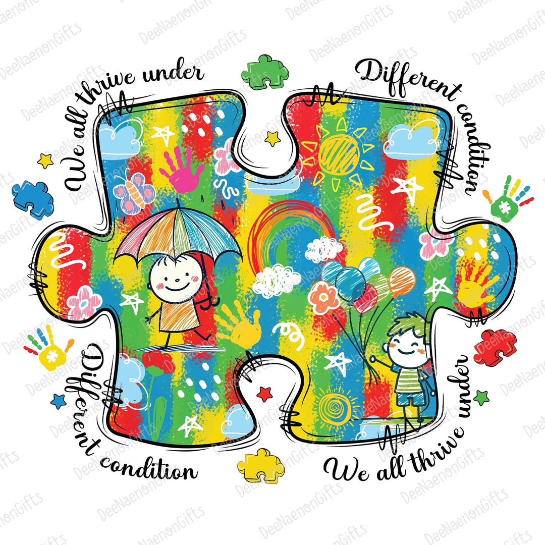 Colorful Puzzle Piece PNG, Inclusion Awareness Clipart, Different ...