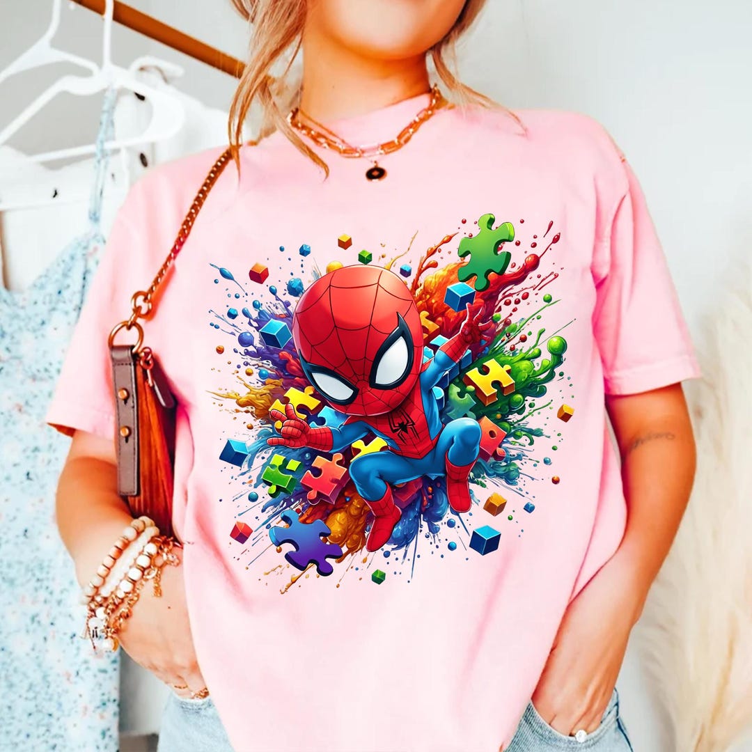 Superhero Autism Puzzle PNG, Colorful Hero Digital Download, Kids ...